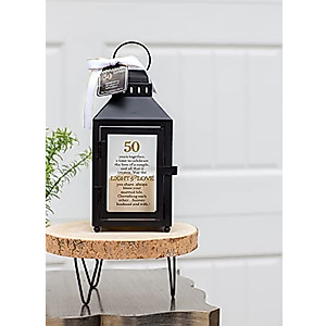 Celebrating 50 Years Together - 50th Wedding Anniversary Lantern - Golden Anniversary Keepsake