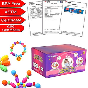 FANIMETO Pop Snap Beads,Birthday for 5-12 Year Old Girls,Arts and Crafts Toys for Girl Age4-8,DIY Jewelry Kit for Making Bracelets,Necklace,Creative Educational Toys(600pcs)