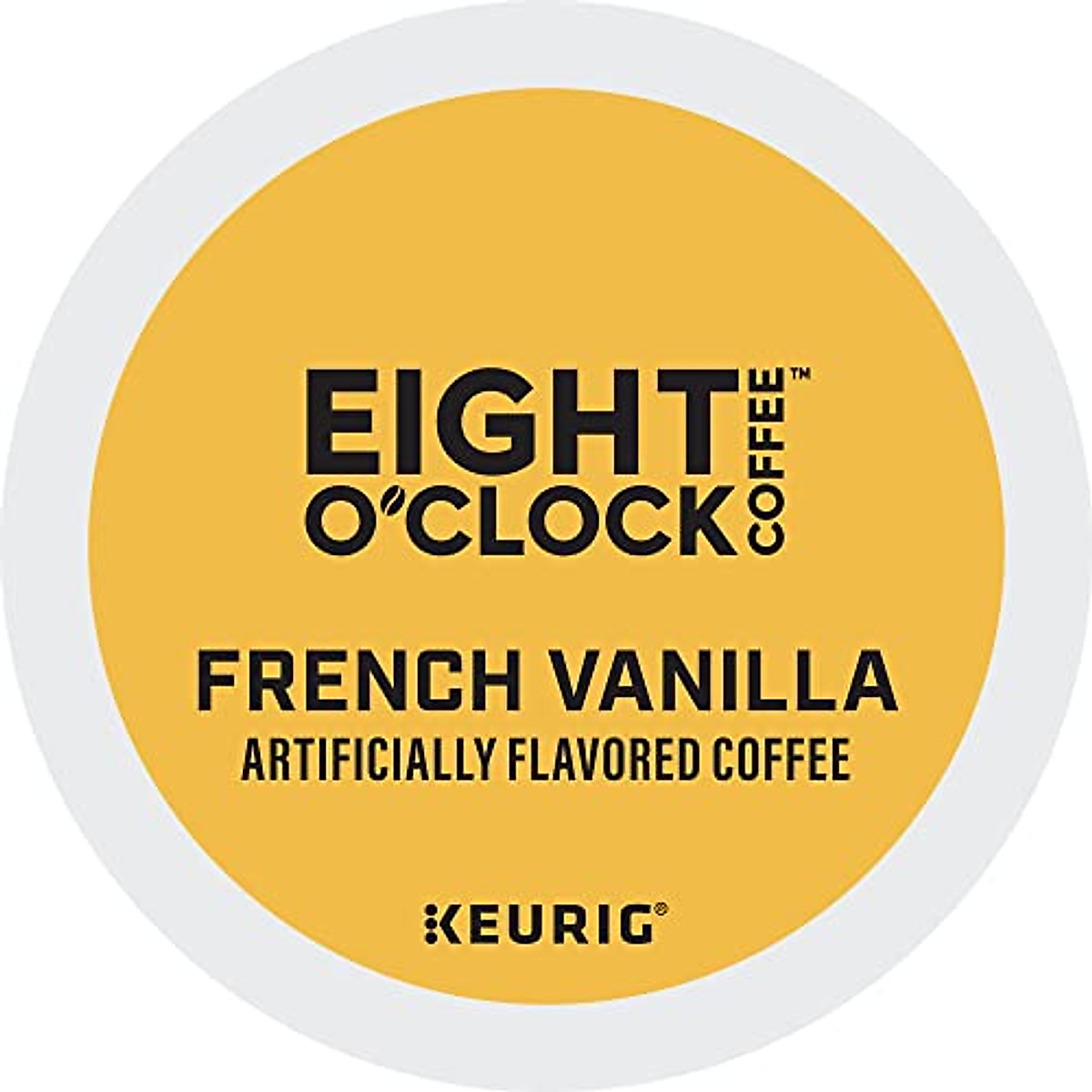 Eight O'Clock Coffee French Vanilla, Keurig Single Serve K-Cup Pods, Light Roast, 72 Count