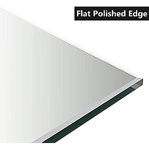 haa (48''x32'') Wall Mounted Frameless Activity Mirrors for Home Gym Large Full Body Use Tempered Glass with Safety Backing (1)