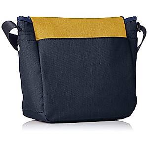 anello(アネロ) Flap Mini Shoulder Bag, Navy/Yellow