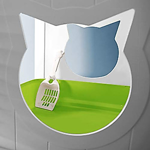 Penn-Plax Cat Walk Furniture: Contemporary Home Cat Litter Enclosure - Storage Drawer, Inner Shelf, and Shutter Style Door - White