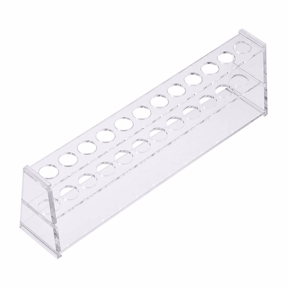 uxcell Acrylic Test Tube Holder Lab Stand Rack 12 Wells for 10ml Centrifuge Tubes Clear