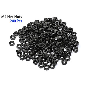 iexcell 720 Pcs M4 x 6/8/10/12/16/20/25/30/35/40/45/50 Alloy Steel 12.9 Grade Hex Socket Head Cap Screws Bolts Washers Assortment Kit, Black Oxide Finish