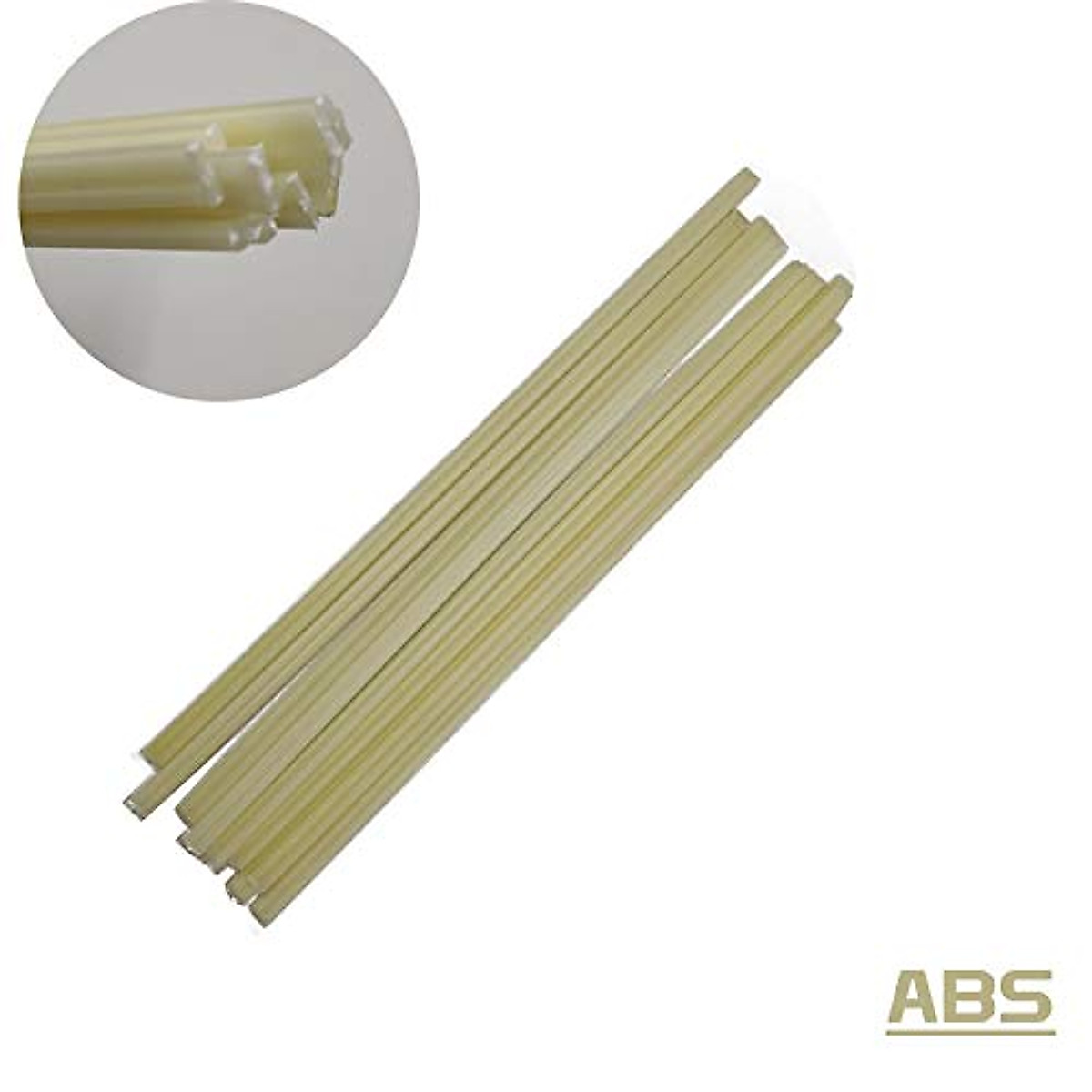 WOLODARSK 40pcs Plastic Welding Rods 200mm Length ABS/PP/PVC/PE Welding Sticks 5x2mm For Plastic Welder ?Each 10pcs welding rods