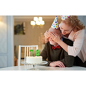 Green Birthday Candles 2 Candle 2nd Two Years Cake Bady Roman Numberal Cool Number Candle No 20 21 22 23 25 24 26 28 27 29