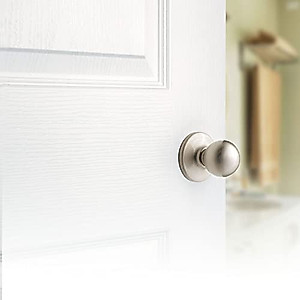 Kwikset 92001-518 Polo Hall and Closet Door Knob in Satin Nickel