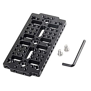 SmallRig Multi-Functional Cheese Plate with 1/4 3/8 Threads, Switching Mounting Plate w/ Locating Point for ARRI for Camera and Tripod Plate - 1681