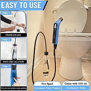 Orca Portable Bidet, Portable Travel Bidet Bottle Handheld Personal Bidet Sprayer, Electric Sprayer Travel Bidet Camping Bathroom Personal Hygiene Cleaning Baby Care Toilet Bidet Sprayer Cleaning
