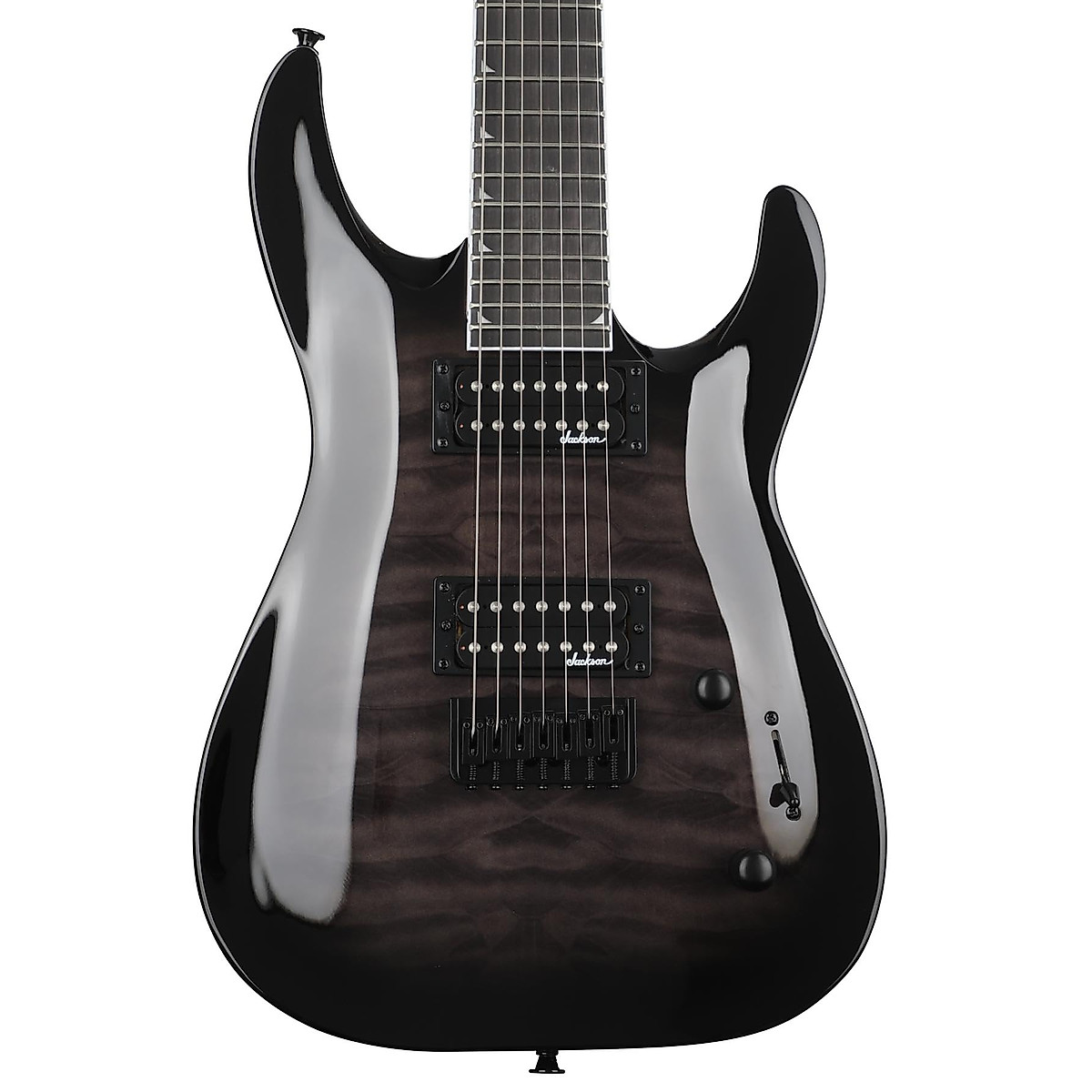 Jackson JS Series Dinky Arch Top JS22Q-7 DKA HT Electric Guitar - Transparent Black Burst