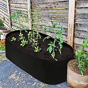 ikanboo Fabric Raised Garden Bed, Raised Planters for Outdoor Plants, Rectangle Garden Grow Bag for Herb Flower and Vegetables, 2 ft X 4 ft
