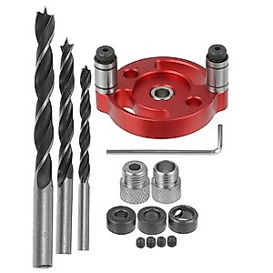 SOLUSTRE 1 Set Pocket Hole Spade Drill Bit Dowel Jigs Drill Jigs for Straight Holes Pocket Screw Screwdriver Drill Punch down Tool Woodworking Tools Guide Punch Hole Iron