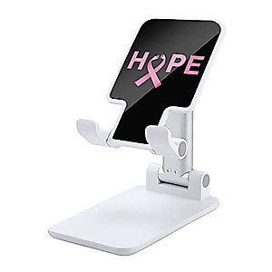 Hope Cancer Foldable Desktop Cell Phone Holder Portable Adjustable Stand for Travel Desk Accessories