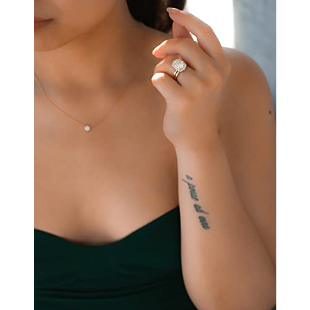 3.1 ct tw Kobelli Moissanite Raina Bridal Set - rose-gold / 8.5 / G-H