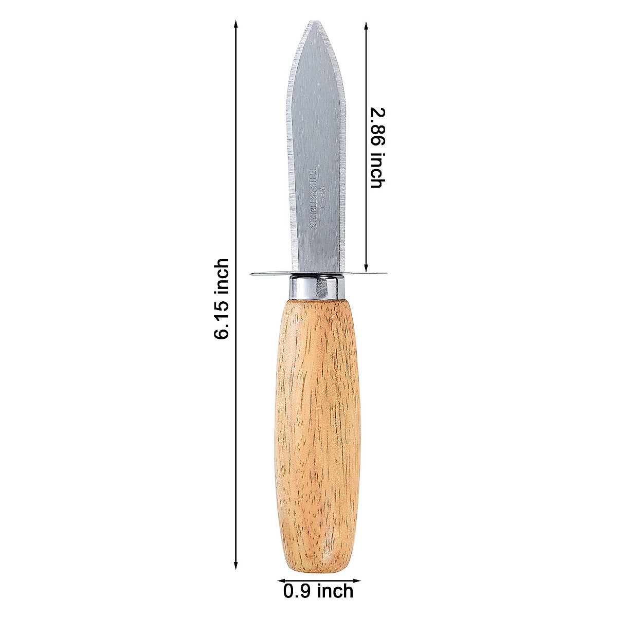 MGTECH 10 Pcs Oyster Shucking Knives, Bulk Oyster Shucker Clam Opener