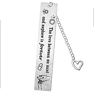Aunt Nephew Bookmarks Nephew Gifts Bookmark from Auntie Birthday Graduation Christmas Gifts for My Nephew Best Aunt Bookmark from Nephew