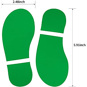 60 Pairs Kids Shoes Decals Footprint Stickers Decals Floor Wall Stairs for Christmas Decor Class, Dance Studio, Floor Stickers Party Decoration Celebrate St. Patrick's Day