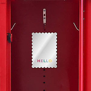 Canopy Street Hello Beautiful Magnetic Locker Mirror/Stylish Locker Décor/Shatterproof 4 3/4" x 6 3/4" Locker Accessory/Back to School Teen Girl Locker