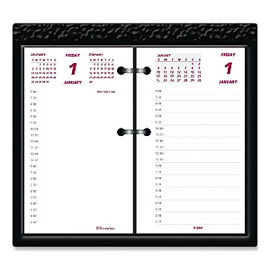 Brownline 2024 Daily Desk Calendar Refill, 12 Months, January to December, 6" x 3.5" (C2R-24)
