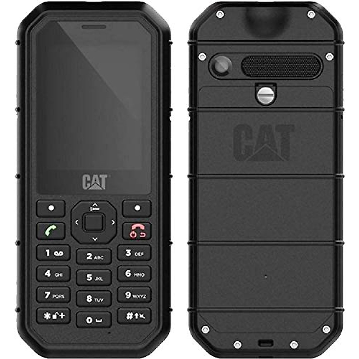 CAT B26 Dual Sim Rugged Phone (GSM Only, No CDMA) Factory Unlocked 2G GSM (Black)