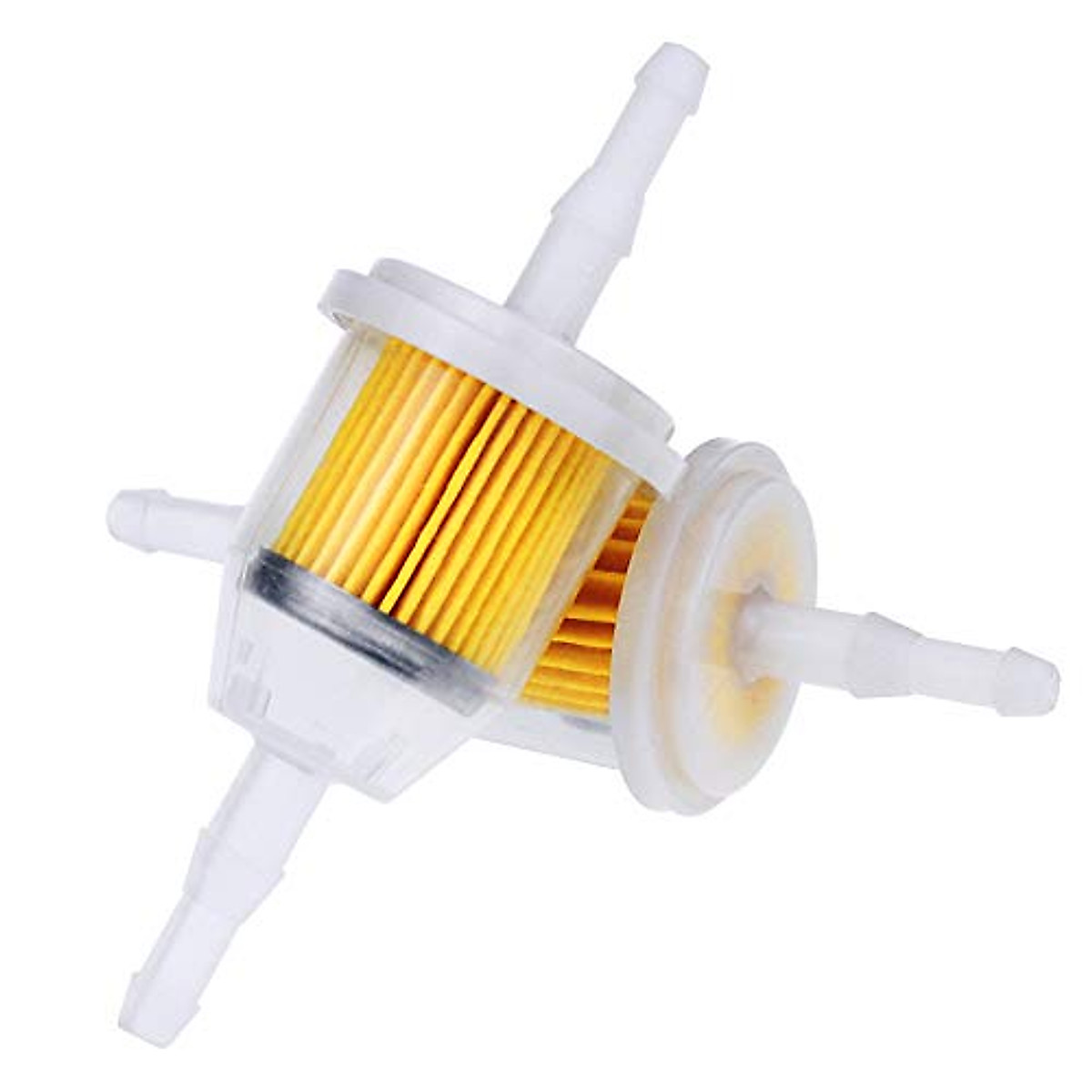 Zemoner 10 Pcs Gas Inline Fuel Filters 1/4 Inch x 5/16 Inch Small Engine Replaces fit for Kawasaki Kohler Briggs Stratton John Deere