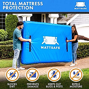 Nordic Elk Mattress Bags for Moving and Storage (full Xl Size) - Mattress Cover for Moving - Heavy Duty, 8 Handles and Strong Zipper Closure Storage Bag Supplies & Bags