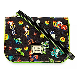 Dooney & Bourke Disney Pixar Crossbody Bag in Multicolor Coated Cotton Leather Metal