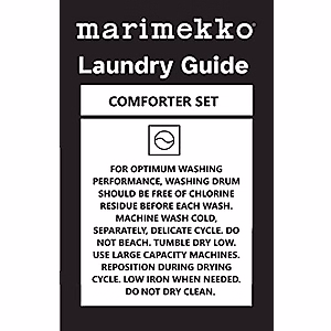 Marimekko - Queen Comforter Set, Cotton Bedding with Matching Shams, Lightweight Home Decor for All Seasons (Unikko Red, Queen)