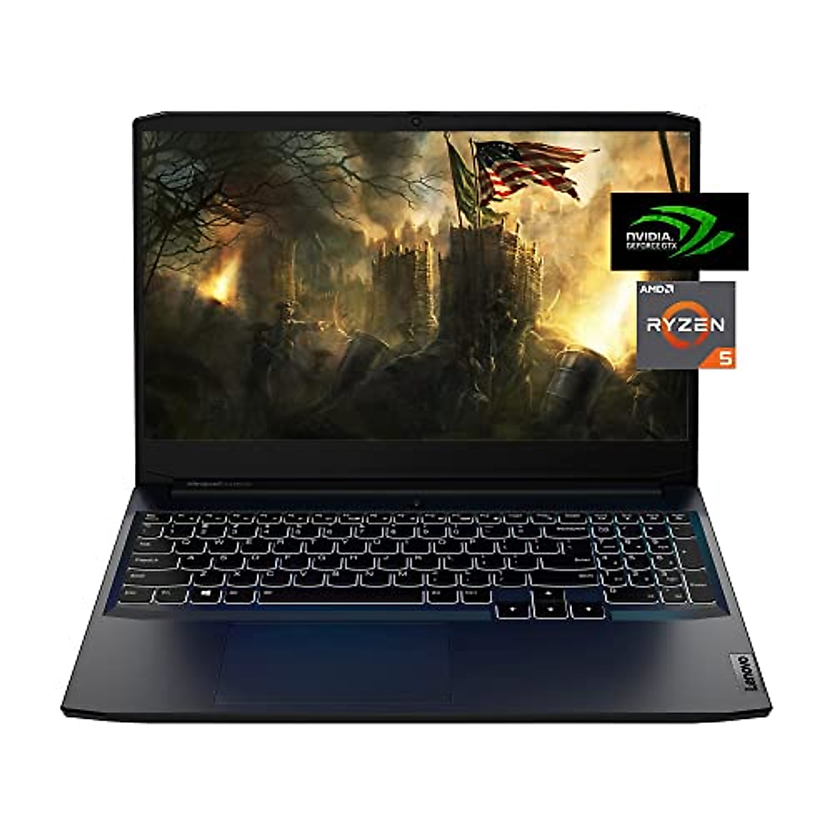 Gaming Laptop by Lenovo – Ideapad for Laptop Gamer, 2022 Upgraded Version, 15.6" FHD 120, AMD Ryzen 5 5600H, 8GB RAM, 256GB SSD, NVIDIA GeForce RTX 3050 Ti, Backlit Keyboard, Windows 11, ROKC MP