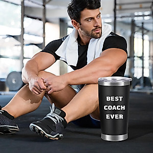 Coach Gifts for Men, Coach Appreciation Gift for Birthday Christmas, Cool Soccer Football Baseball Basketball Volleyball Cross Country Coach Gifts, 20oz Coach Cup Tumbler