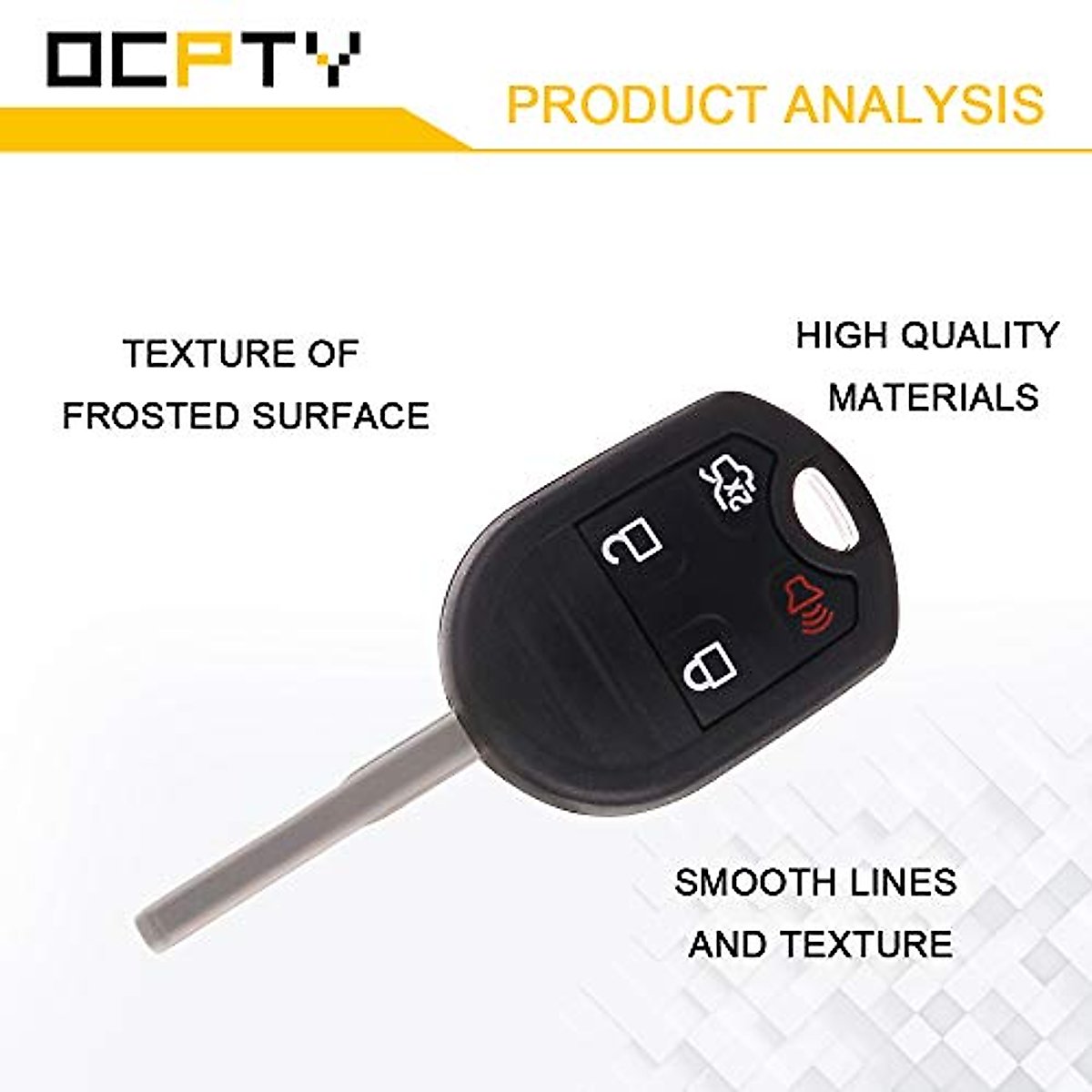 OCPTY 1 X Flip Key Entry Remote Control Key Fob Transmitter Replacement for Ford for Escape for Focus for Transit for Fiesta for Transit Connect CWTWB1U793 1788A-FWB1U793