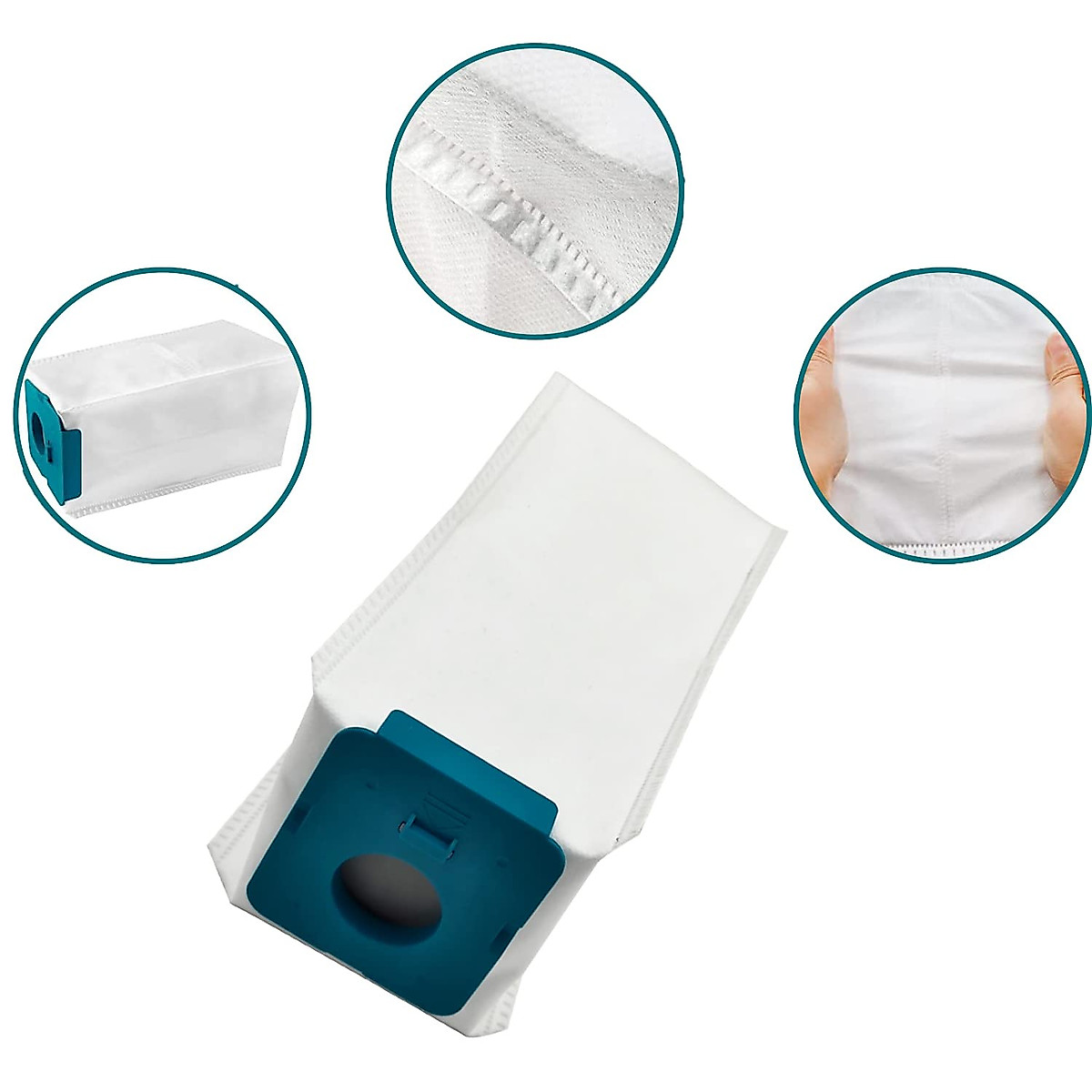 6 Pcs VCA-ADB95 Dust Bag Replacement for Samsung BESPOKE Jet Cordless Stick Vacuum Cleaner VS20A95923W Automatic Clean Station Dust Bag