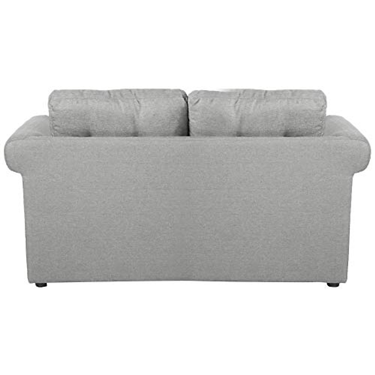 US Pride Furniture Modern Fabric Upholstered Reversible Loveseat with Sofa Bed and Tufted Finish Gray