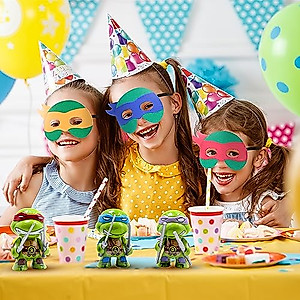 Joy2ee Superhero Ninja Cartoon Dress up Cosplay Costumes for Kids with Cape and Eye Mask