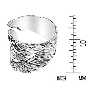 Guardian Angel Wing Wrap Around .925 Sterling Silver Ring (9)