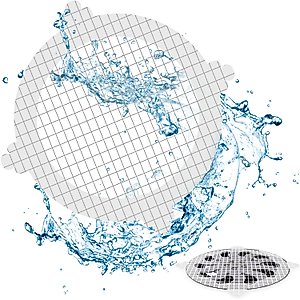 VIVIDLY 200 Pack Disposable Shower Drain Cover Hair Catcher Shower Drain Mesh Stickers, Bathroom, Bathtub, Kitchen, Sink, for Human and pet Hair (200)