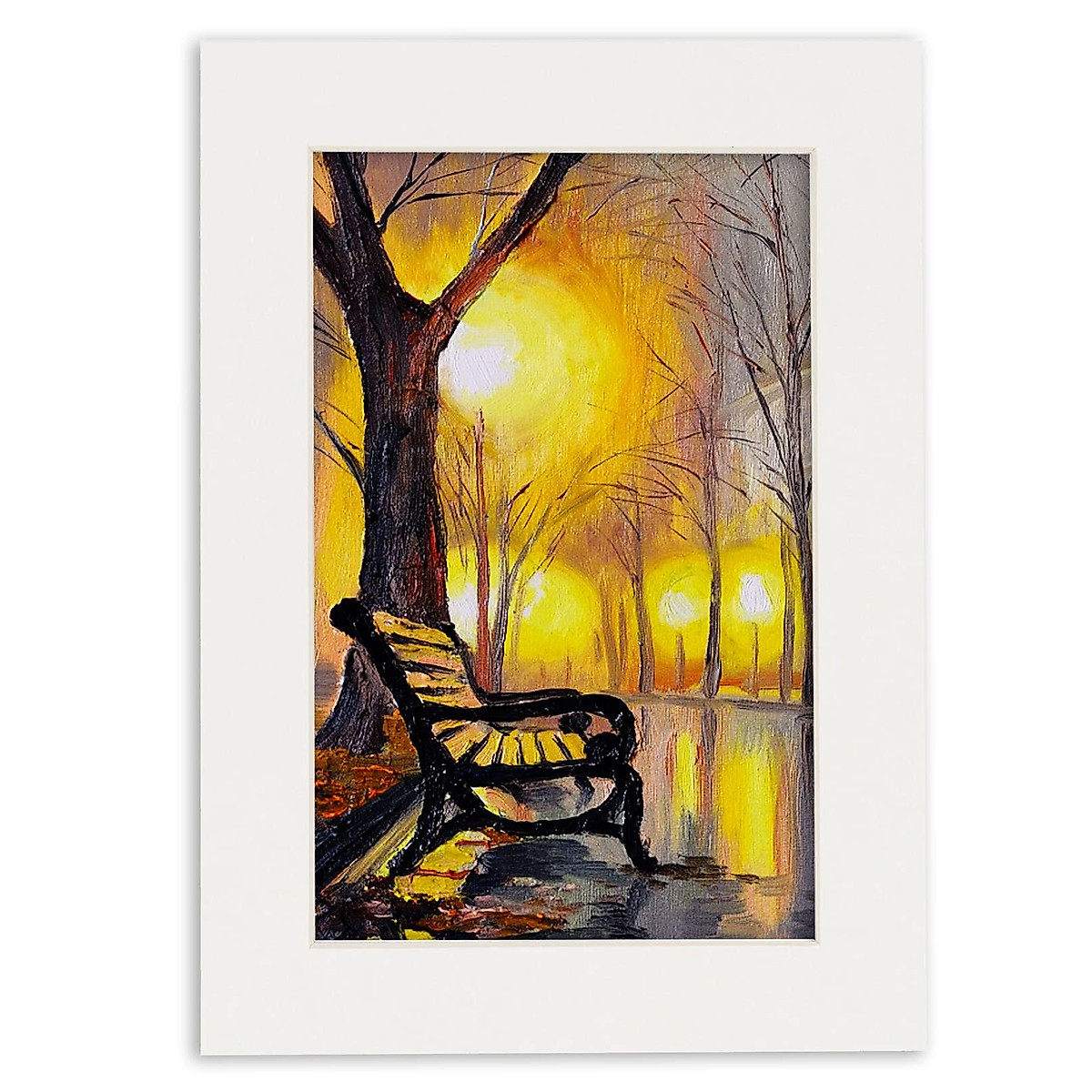 8x10 Mat for 10x12 Frame - Precut Mat Board Acid-Free Textured White 8x10 Photo Matte For a 10x12 Picture Frame, Premium Matboard for Family Photos, Show Kits, Art, Picture Framing, Pack of 1 Mat