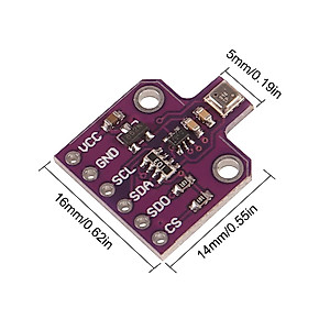 ACEIRMC BME680 Digital Temperature Humidity Pressure Sensor Breakout Board Compatible for Arduino Raspberry Pi ESP8266 3~5VDC BME680 (3pcs)