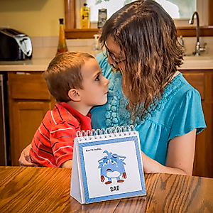 The Original Mood Flipbook for Kids; 20 Different Moods/Emotions; Autism; ADHD; Help Kids Identify Feelings and Make Positive Choices; Laminated Pages (Monster Flipbook)