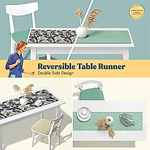 Chocolate Lemon: Trivet Table Runner - Heat Resistant 350F, Waterproof, Reversible for Hot Dishes, Plates & Pots (Botanical, 48 inch)