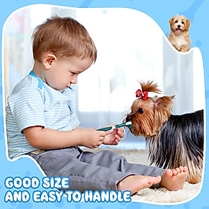 Vesici 20 Pcs 7 Inch Dog Toothbrush 3 Sided Dog Tooth Brush Cat Toothbrush Pet Teeth Cleaning Brush Dental Care Suitable for Most Pets Puppy Kitten Different Teeth and Mouth Shapes Cleaning