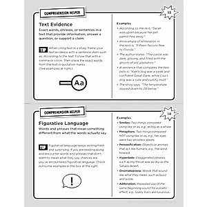 100 Task Cards: Literary Text: Reproducible Mini-Passages With Key Questions to Boost Reading Comprehension Skills