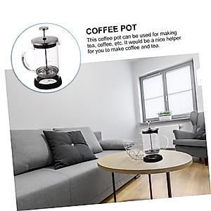 CIYODO 1pc Espresso Machine Espresso Ground Coffee Manual Coffee Press Double Walled Coffee Pot Pour- over Coffee Maker Tea Infuser Tea Kettle Transparent Stainless Steel