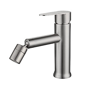 JEMITA 2 Modes Bathroom Basin Faucet 360° Rotation Cold and Hot Water Mixer Tap Children Kitchen Anti Splash Filter Saving Water Faucet