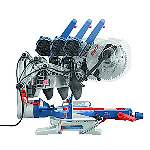 BOSCH CM10GD Compact Miter Saw - 15 Amp Corded 10 In. Dual-Bevel Sliding Glide Miter Saw with 60-Tooth Carbide Saw Blade