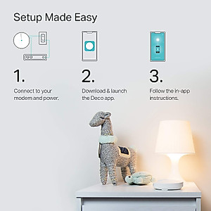 TP-Link Deco Mesh WiFi Router (Deco M5) – Dual Band Gigabit Wireless Router, Quad-core CPU, MU-MIMO, HomeCare, Parental Control, Up to 2,000 sq. ft. Coverage, Works with Alexa, 1-pack