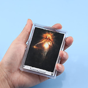 Zonon 6 Pieces Clear Deck Case, Card Organizer Compatible with MTG TCG Plastic Playing Card Case Trading Card Collection Card Box Holder for Game Cards Storage