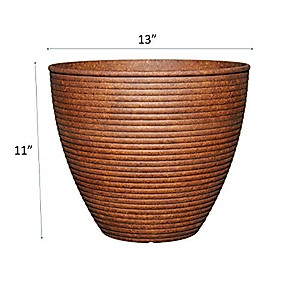 Classic Home and Garden 3/803P/1 Premiere Collection Planter, Paragon 12", Parchment