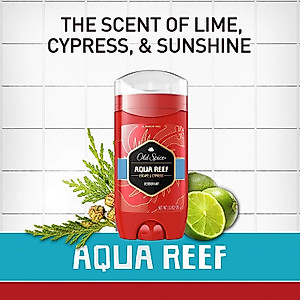Old Spice Men's Deodorant Aluminum-Free Aqua Reef, 3.0oz Pack of 3 with Travel-Size Swagger Body Wash