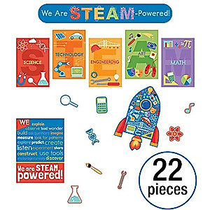Carson Dellosa – STEAM Bulletin Board Set, Classroom Décor, 22 Pieces